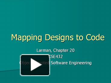 Mapping Designs to Code presentation | free to download