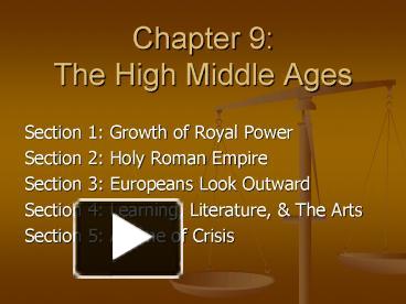PPT – Chapter 9: The High Middle Ages PowerPoint presentation | free to ...