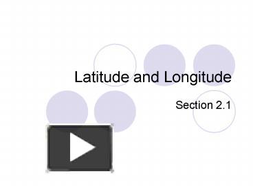 PPT – Latitude and Longitude PowerPoint presentation | free to download ...