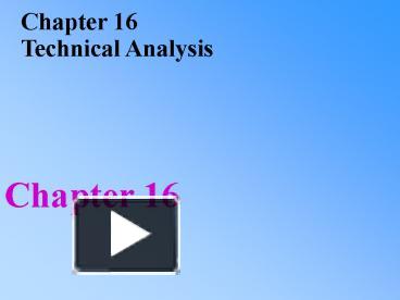 Technical Analysis presentation | free to view