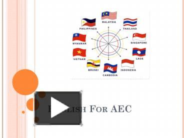 PPT – English For AEC PowerPoint presentation | free to download - id: 4a7d7e-MzAwN