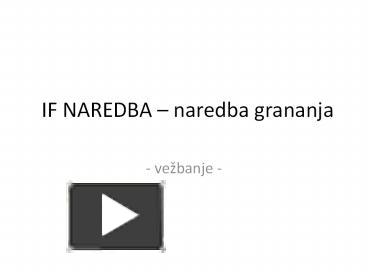IF NAREDBA presentation | free to download