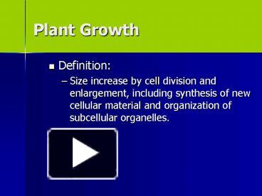 Plant Growth presentation | free to view