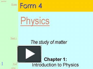 Chapter 1: Introduction to Physics presentation | free to view