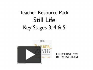 Still Life presentation | free to download