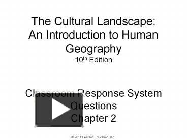 The Cultural Landscape: An Introduction to Human Geography 10th Edition ...