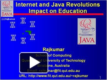 Internet and Java Revolutions Impact on Education presentation | free to download