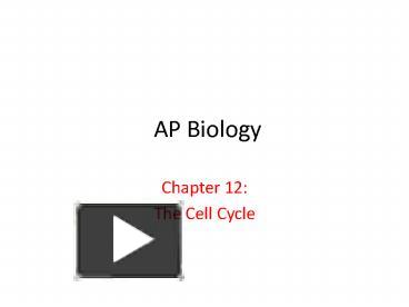 AP Biology presentation | free to download