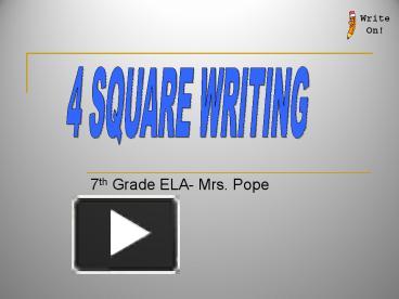 7th Grade ELA- Mrs. Pope presentation | free to view