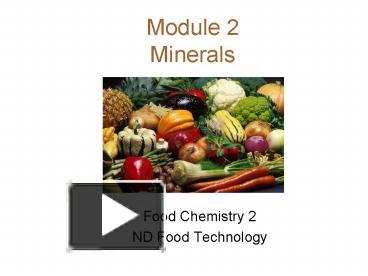PPT – Module 2 Minerals PowerPoint presentation | free to view - id ...