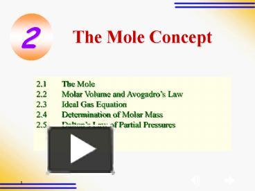Mole concept presentation | free to view