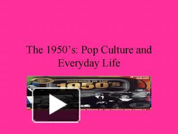 PPT – The 1950 PowerPoint presentation | free to download - id: 4d698e ...