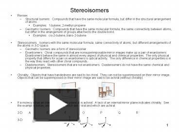 Stereoisomers presentation | free to download