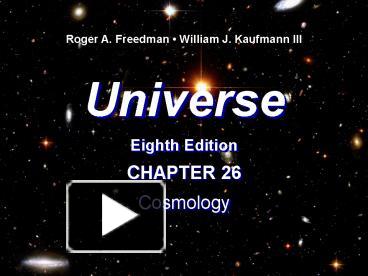 Ppt Cosmology Explaining The Universe Powerpoint