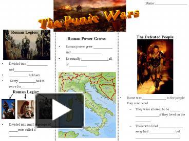 The Punic Wars presentation | free to download