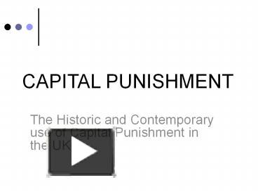 PPT – CAPITAL PUNISHMENT PowerPoint presentation | free to download ...