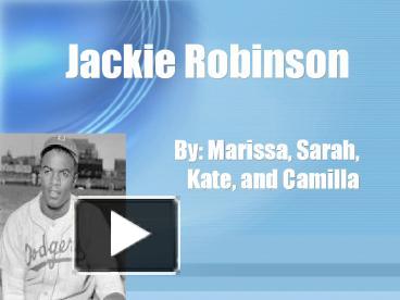 Jackie Robinson presentation | free to download