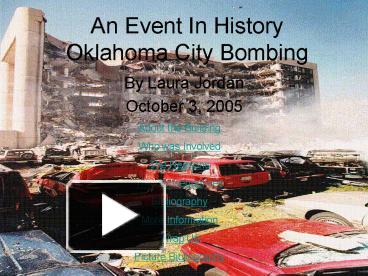 An Event In History Oklahoma City Bombing presentation | free to view
