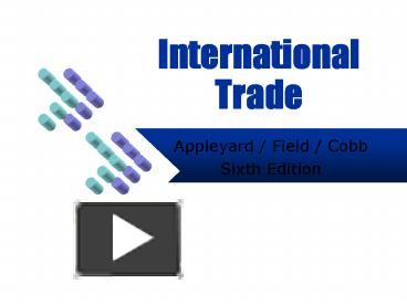 International Trade presentation | free to view