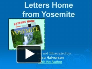 Letters Home from Yosemite presentation | free to download