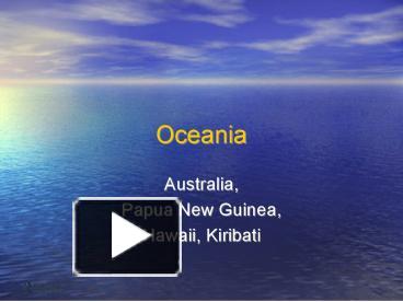Oceania presentation | free to view