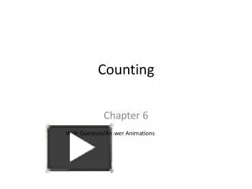 PPT – Counting PowerPoint presentation | free to download - id: 50d511 ...