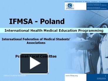 IFMSA - Poland presentation | free to download