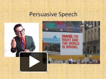 Persuasive Speech presentation | free to download