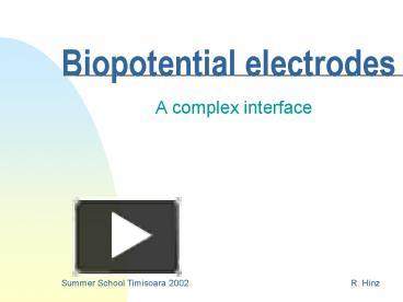 Biopotential electrodes presentation | free to view