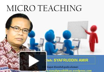 MICRO TEACHING presentation | free to download