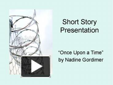 Short Story Presentation presentation | free to download