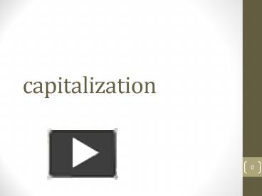 PPT – capitalization PowerPoint presentation | free to download - id ...