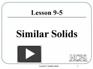 PPT – Similar Solids PowerPoint presentation | free to download - id ...