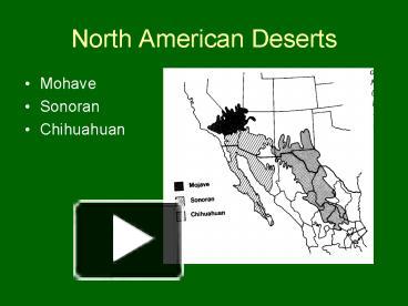 PPT – North American Deserts PowerPoint presentation | free to view ...