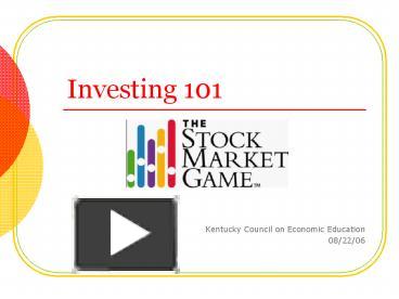 Investing 101 presentation | free to view