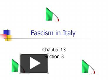 Fascism in Italy presentation | free to download