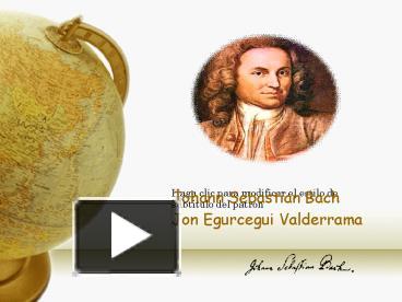 Johann Sebastian Bach presentation | free to download