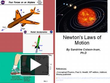 Newton's Laws of Motion presentation | free to view