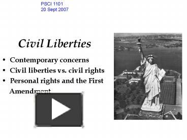 PPT – Civil Liberties PowerPoint presentation | free to view - id ...
