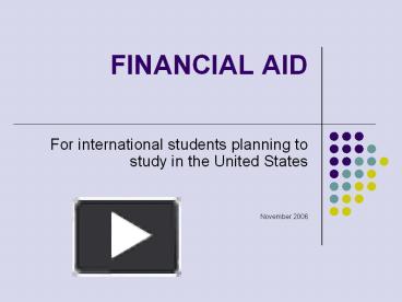 PPT – FINANCIAL AID PowerPoint presentation | free to view - id: 53d1be ...