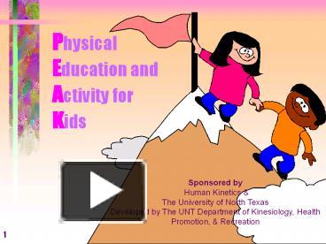 Physical Education and Activity for Kids presentation | free to view