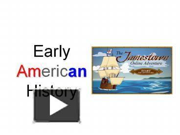 PPT – Early American History PowerPoint presentation | free to download ...