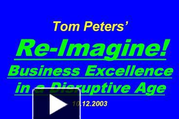 Tom Peters presentation | free to download
