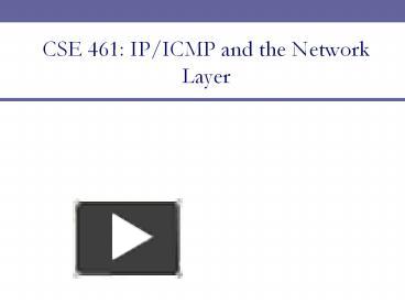 PPT – CSE 461: IP/ICMP and the Network Layer PowerPoint presentation | free to download - id ...