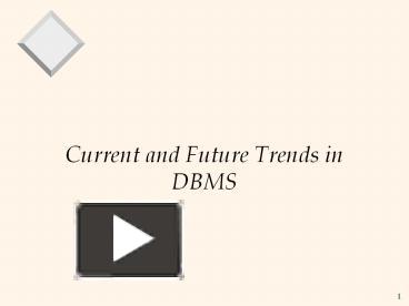 Current and Future Trends in DBMS presentation | free to download