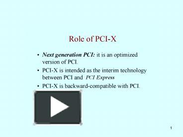 PCI Express presentation | free to download