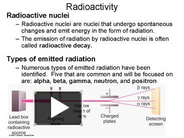 Radioactivity presentation | free to view