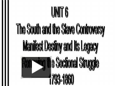 The Antebellum South presentation | free to download