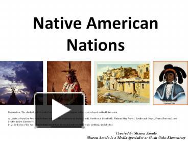 Native American Nations presentation | free to download