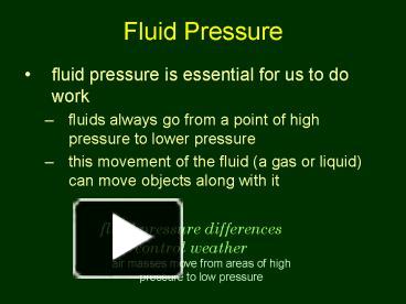 PPT – Fluid Pressure PowerPoint presentation | free to download - id ...